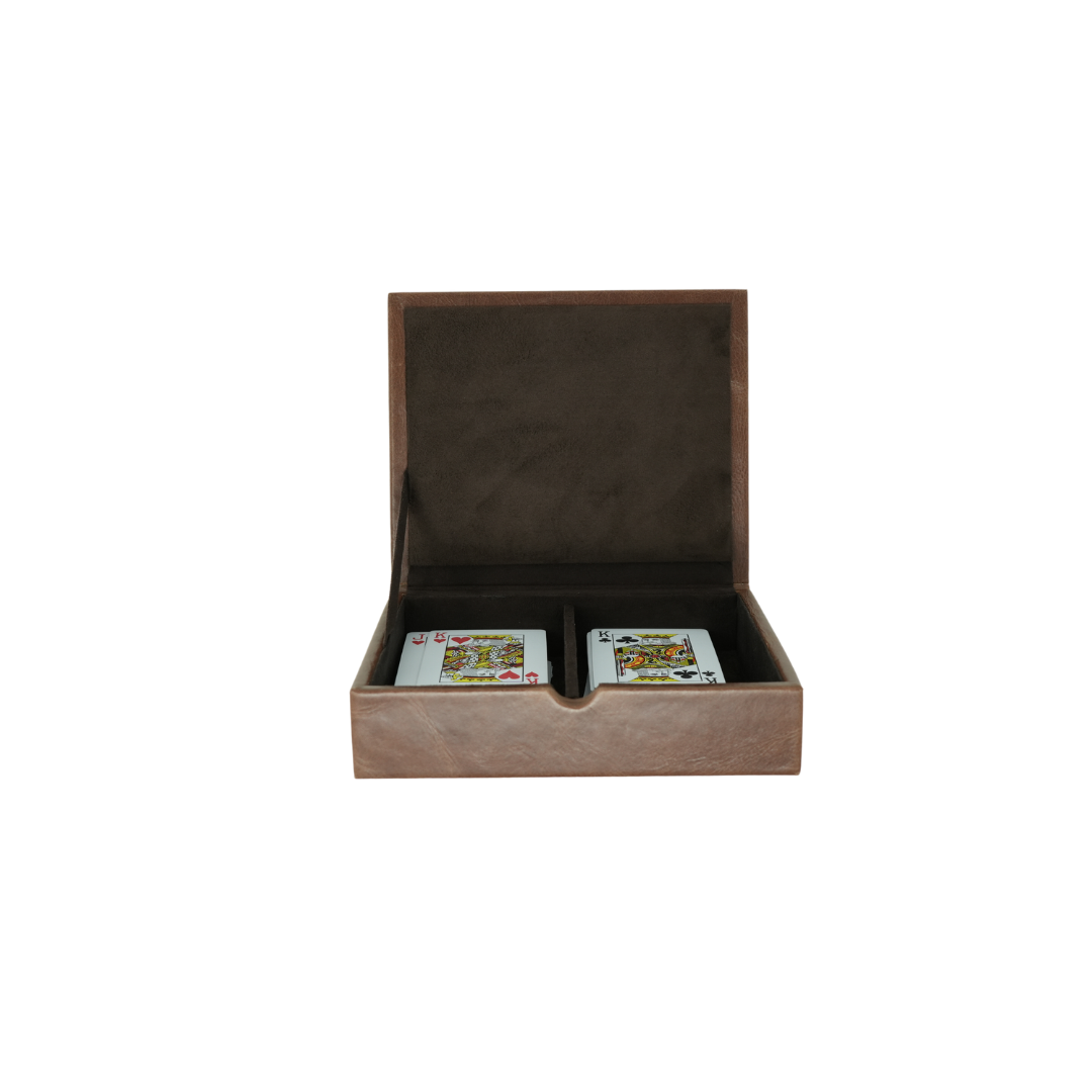 Double Deck Poker Box – The Leather Story